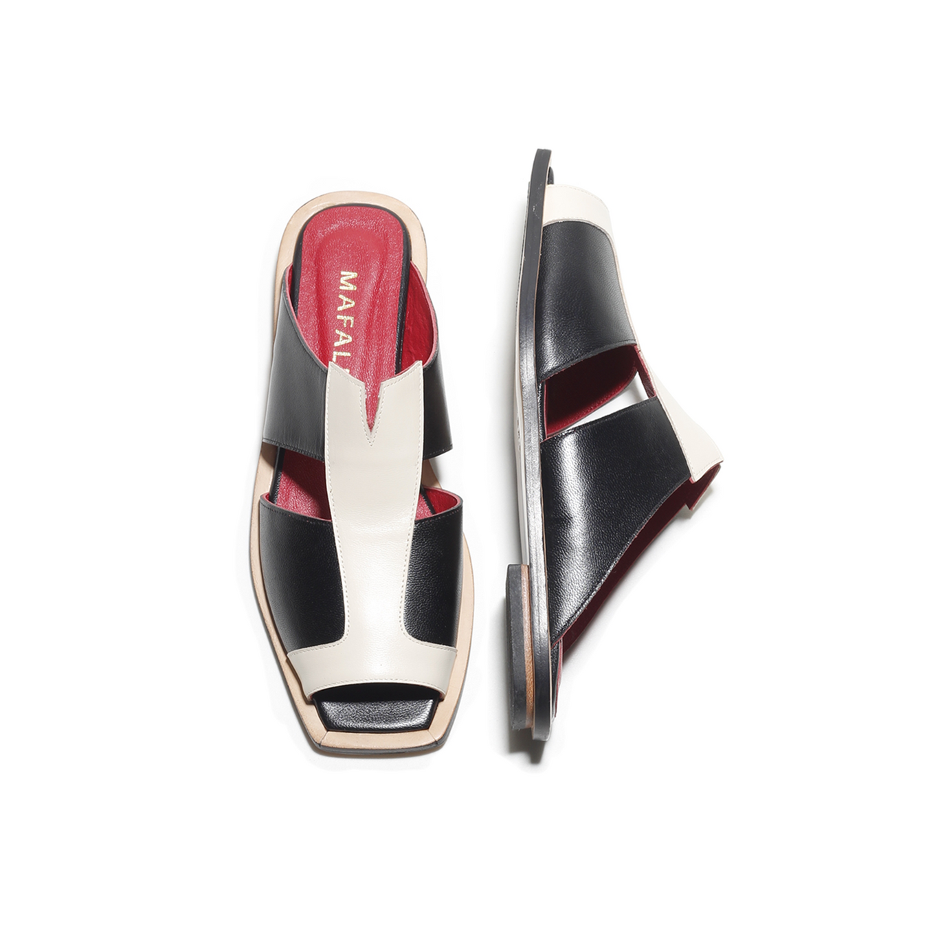 Elza Colorblock Mules – Mafalda