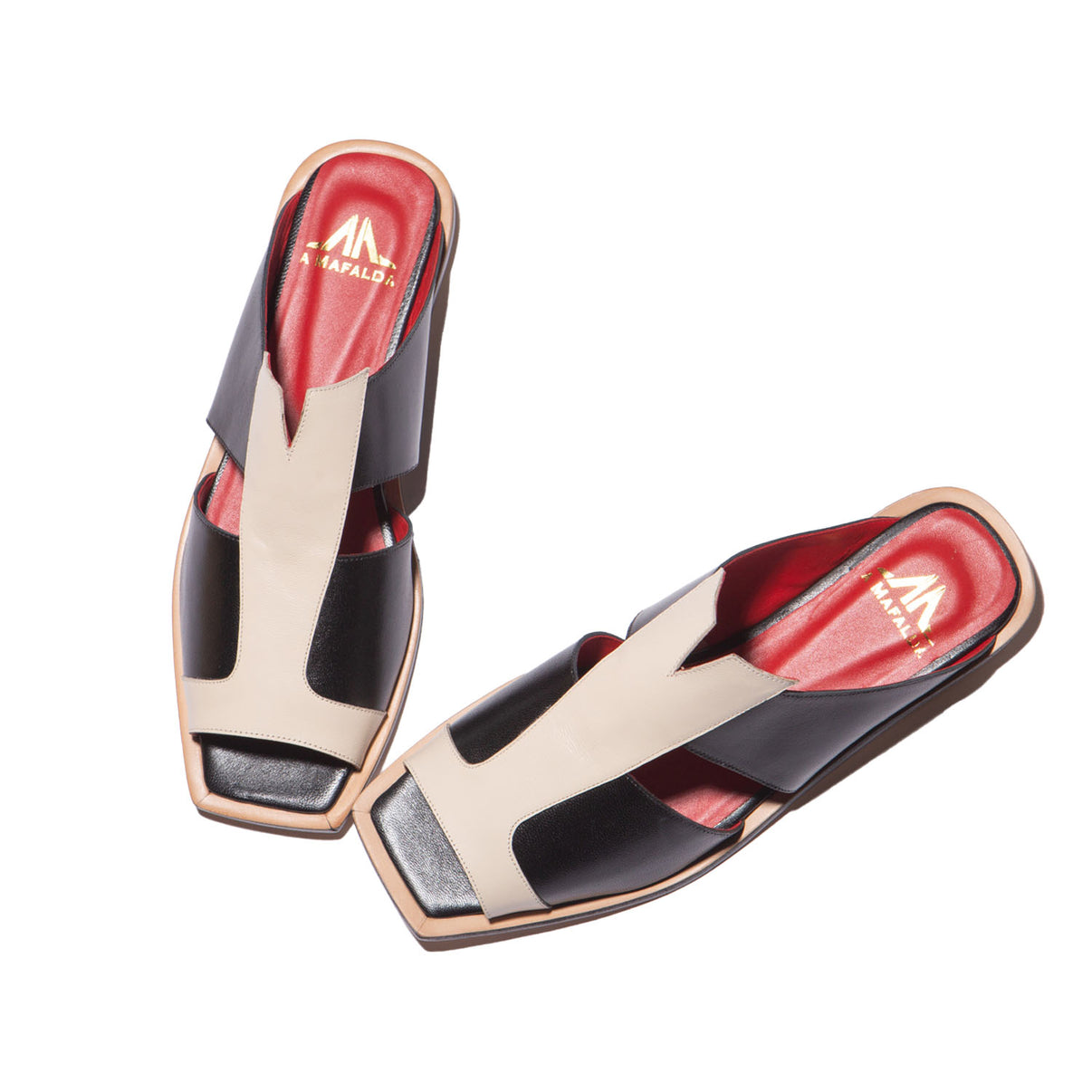 Elza Colorblock Mules – Mafalda